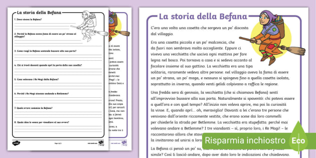 La Befana: Lettura e Comprensione | Scuola Primaria