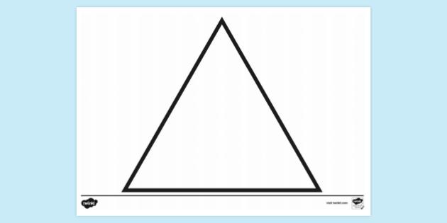 FREE! - Triangle Colouring Sheet | Colouring Sheets | Twinkl