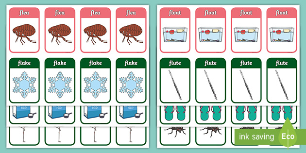 /fl/ Blend Snap Cards Worksheet (teacher made)