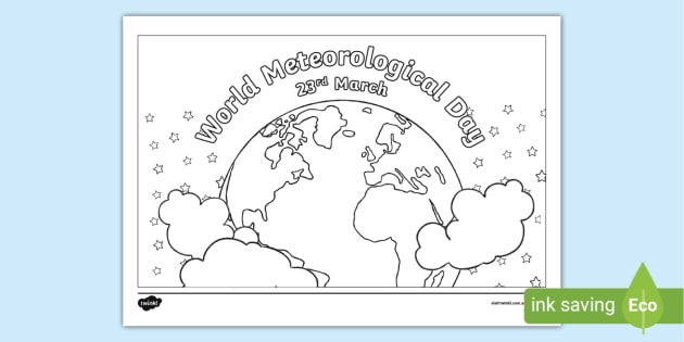 World Meteorological Day Colouring | Twinkl (teacher made)