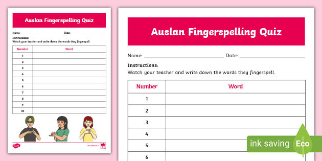 Auslan Fingerspelling Game - Auslan Resources (teacher made) Auslan Fingerspelling Game - Auslan Resources (teacher made)