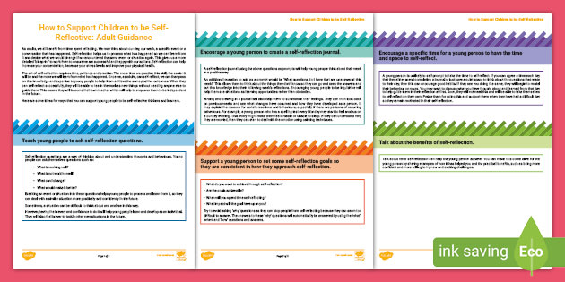 How to Support Children to be Self-Reflective Guide