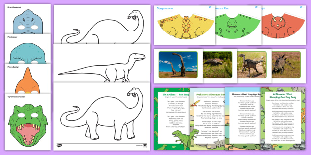 Dinosaur Themed Intergenerational Toddler Singing Group Resource Pack