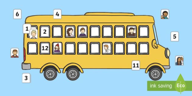 Bus Counting Cut-Outs (teacher made)