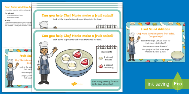 Fruit Salad Addition Activity (teacher made)