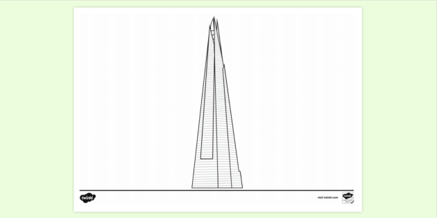 FREE! - The Shard Colouring Sheet | Colouring Sheets