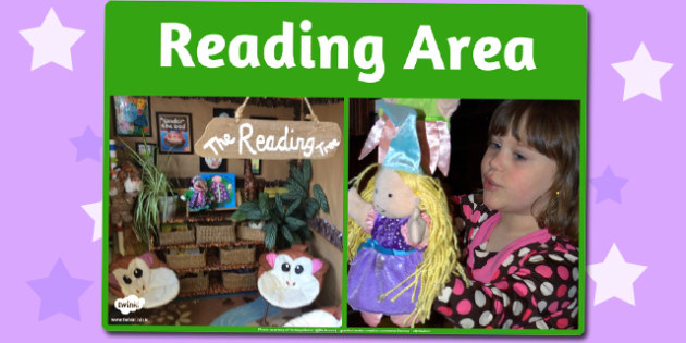 Reading Area Photo Sign - reading, area, photo, sign, display