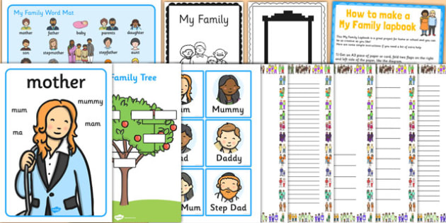 All About Me: My Family Resource Pack (Teacher-Made)
