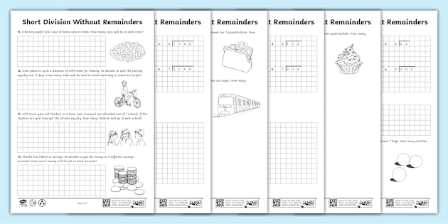 Division Worksheets Ks2 Remainders
