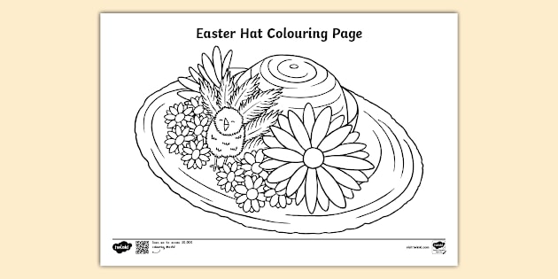 Easter Hat Coloring Pages