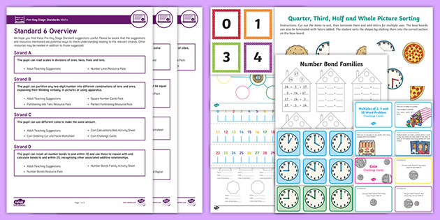 Pre-Key Stage Standards Maths Standard 6 Complete Resource Pack