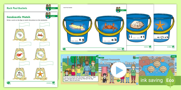 Adjacent Consonants Phonics Lesson Pack (teacher made)