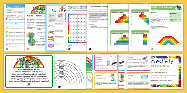 FREE! - Neighbourhood Rainbow Counting Resource Pack