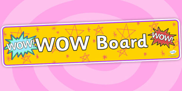 Wow Board Display Banner - wow board, display banner, banner