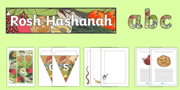 Rosh Hashanah Display Pack (teacher made)