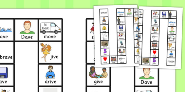 Final 'V' Sound Board Game (teacher made)