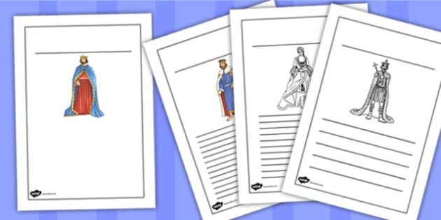 Significant British Monarchs Writing Frame - writing frame