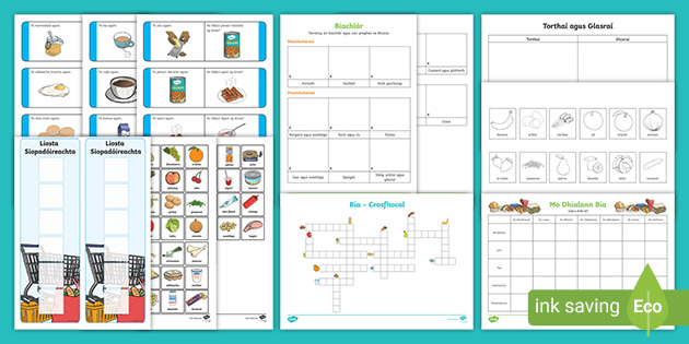 Gaeilge First/Second Class Bia Pack (teacher made)