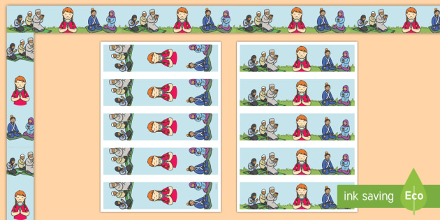 👉 Collective Worship Display Borders (teacher made)