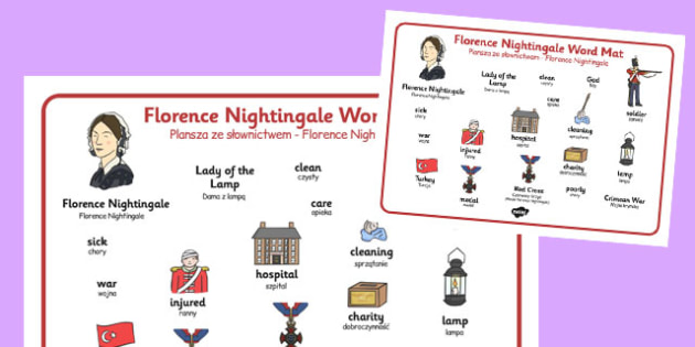Florence Nightingale Word Mats | twinkl.co.uk