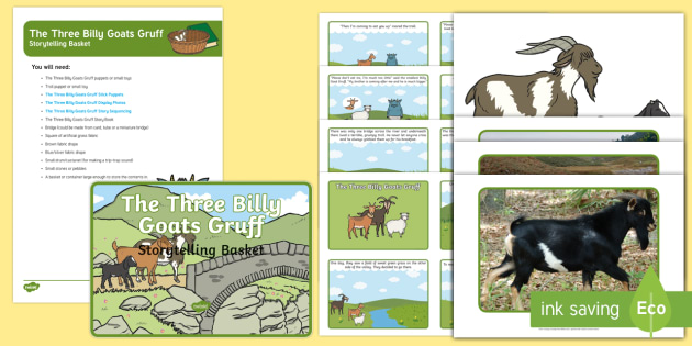 The Three Billy Goats Gruff Storytelling Basket