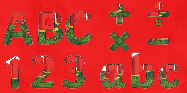 Advent Display Lettering | Twinkl Learning Resources