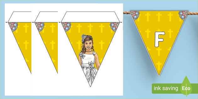 First Holy Communion Display Bunting Catholic Education