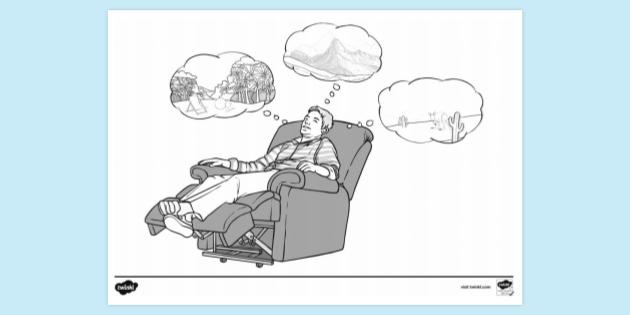 FREE! - Late Adulthood Retirement Colouring Sheet | Twinkl