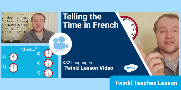 FREE! - 👉 KS2 French MFL: Telling the Time in French