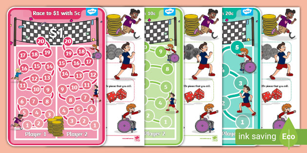 Race to $1 – Money Addition Game (teacher made)