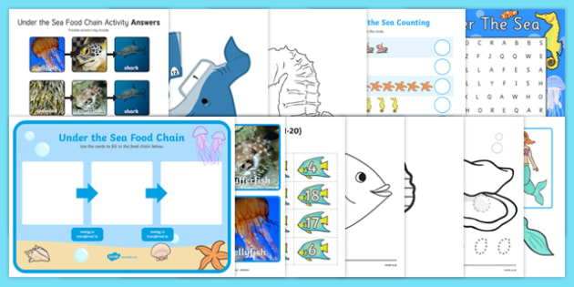 Top Ten KS1 Under the Sea Activity Pack