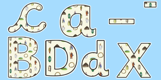 The Celts Iron Age Themed Display Lettering (teacher made)