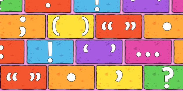 Punctuation Display Bricks | SPaG Display (teacher made)