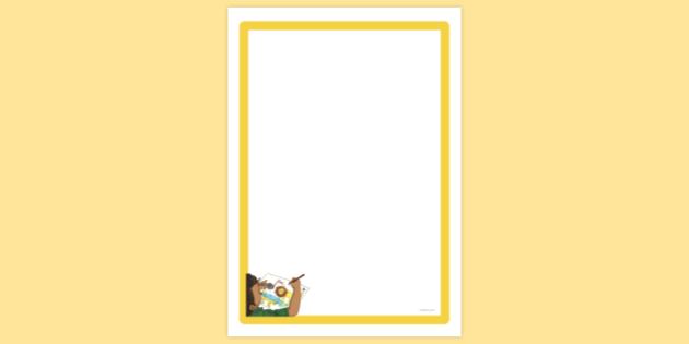 Simple Blank Child Drawing Page Border | Twinkl