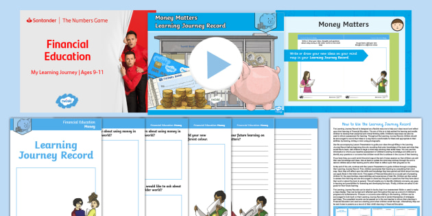 FREE! - Financial Education: Learning Journey Record for Ages 9-11