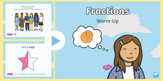 Fractions Maths Warmup PowerPoint (teacher made)