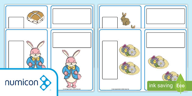 Easter-Themed Numicon Shape Count and Match Activity