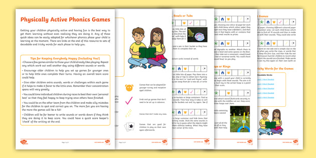 Physically Active Phonics Activities (teacher made)