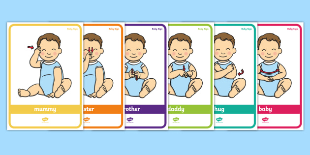 * NEW * Baby Sign Language Poster Pack (Family Signs) - Baby Sign, Sign