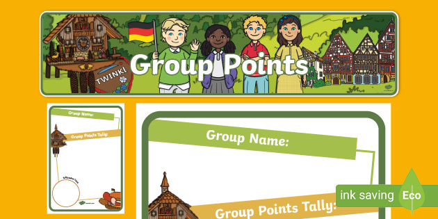 German Village Group Points (teacher made)