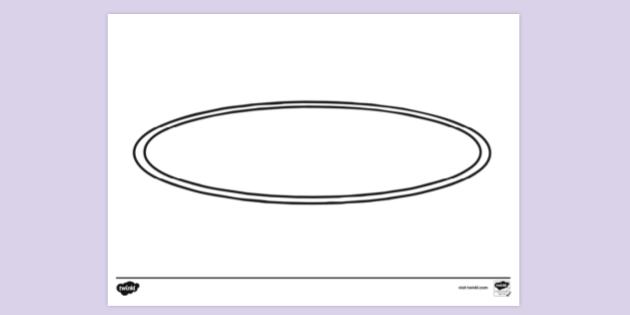 Hula Hoop on Ground Colouring | Colouring Sheets