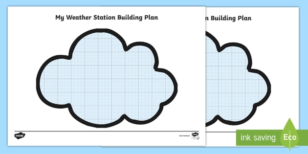 The Weather Station Aistear Construction Grid Writing Template
