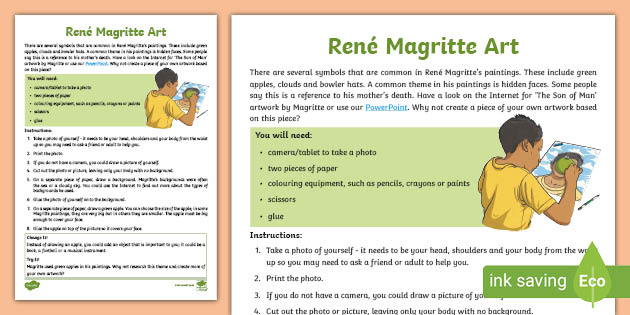 KS2 Rene Magritte Art Activity