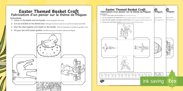 Easter Themed Basket Craft English/French