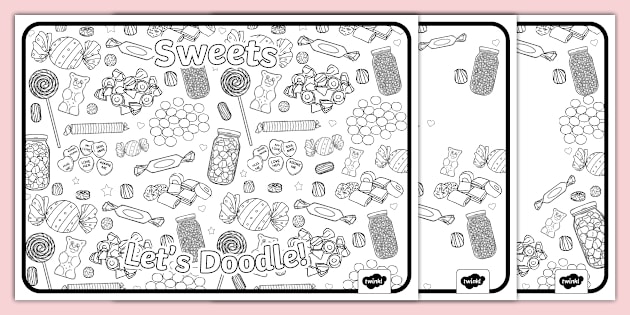 Sweets Colouring Pages | twinkl.co.uk