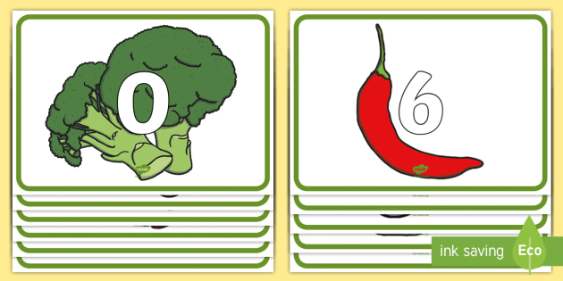 Numbers 0-100 on Vegetables Display Posters - Numbers 0-100 on Vegetables