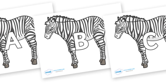 A-Z Alphabet on Zebras (teacher made)