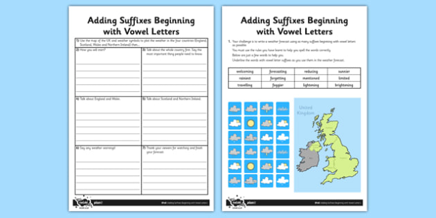 Adding Suffixes Beginning with Vowels Application Worksheet / Worksheet