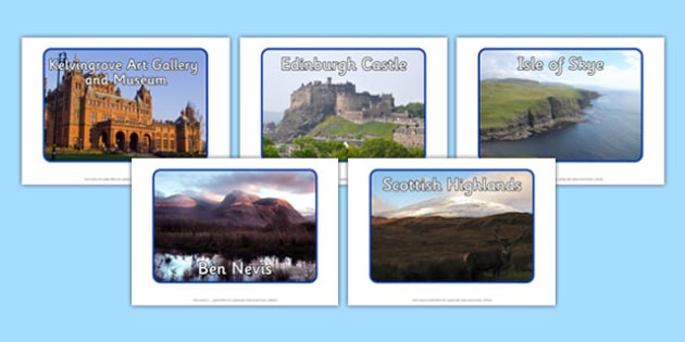 Scotland Display Photos (teacher made)