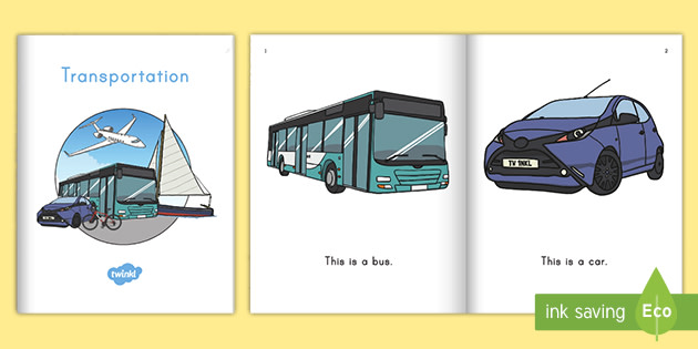Transportation Early Emergent Reader eBook (teacher made)